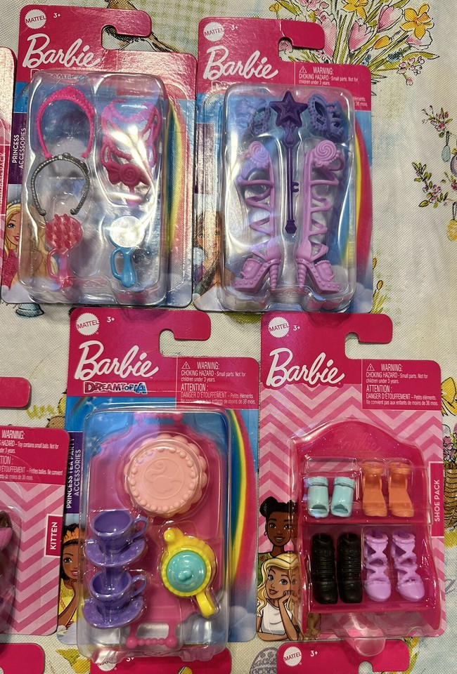 Huge Lot of 16 Mattel Barbie Micro Doll Toy Sports, Fairy & Princess ...