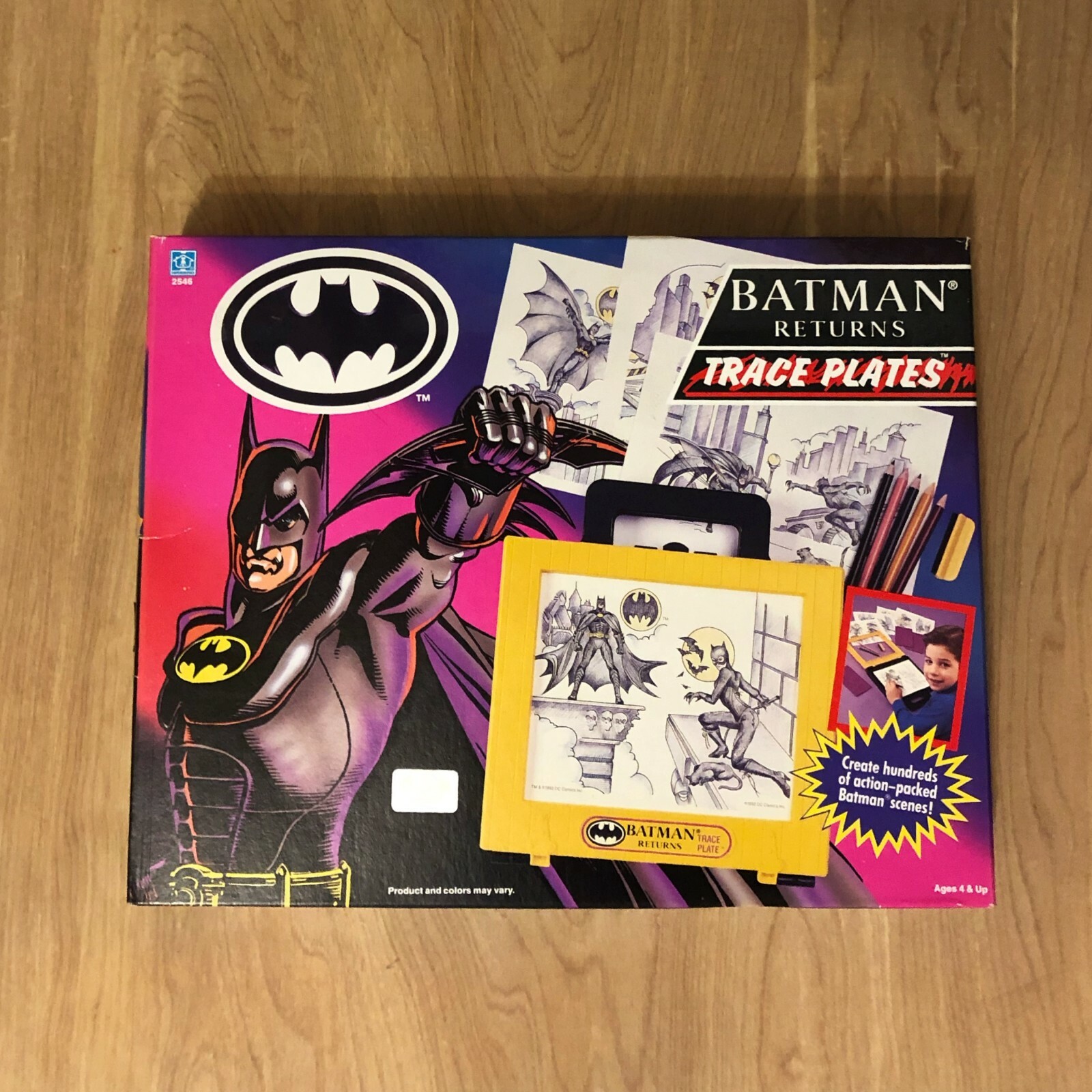 Batman Returns Trace Plates Drawing Board Set Vintage 90s Hasbro DC ...