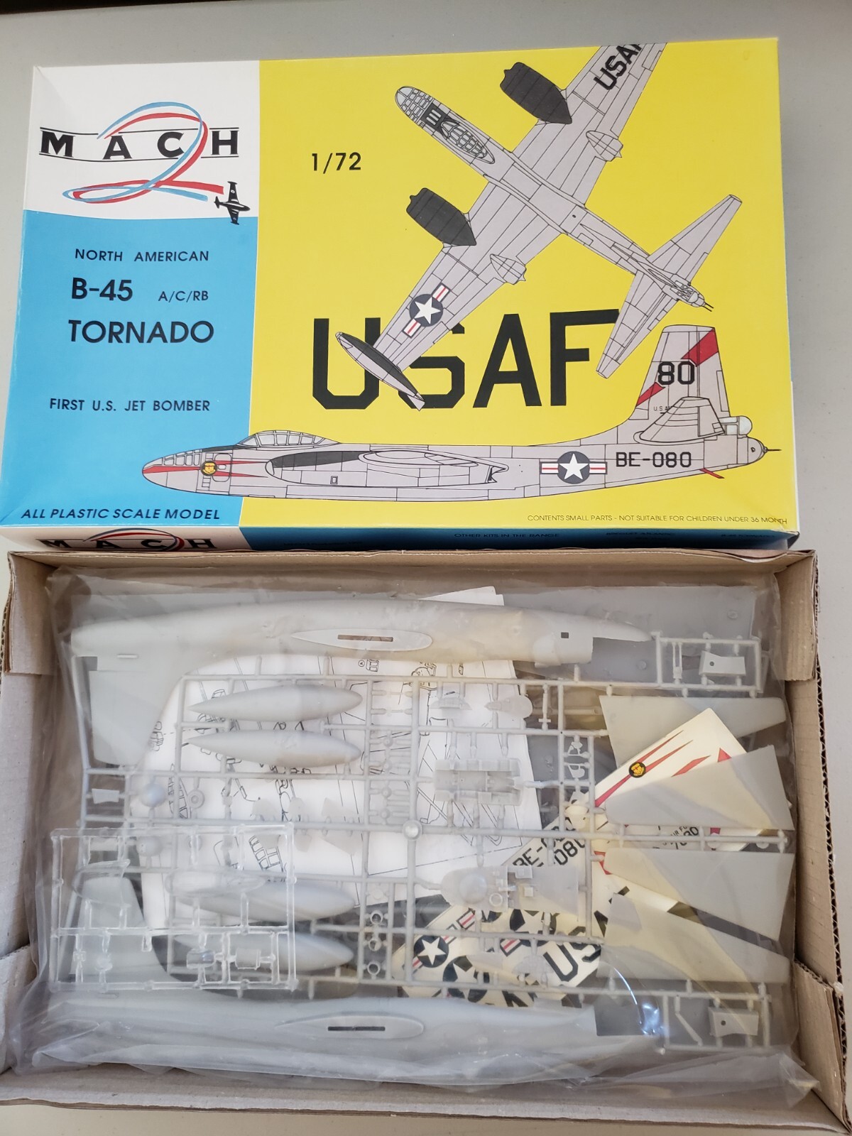 1/72 Mach Models North American B-45 Tornado plastic model aircraft kit ...