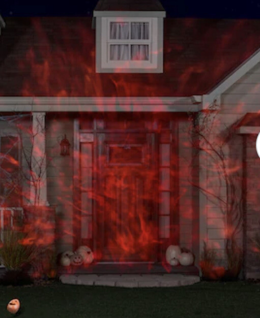 Haunted Living Fire Projection Light Fireblaze Projector Red Flame ...