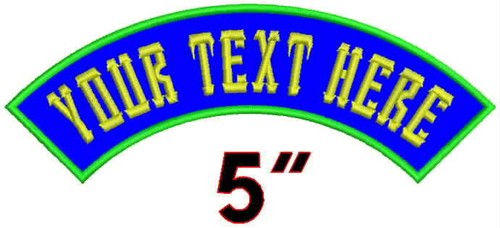 Custom Embroidered 5" Top Rocker Patch MC Biker Motorcycle Club Jacket ...