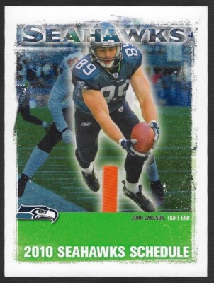 2010 Seattle Seahawks NFL Football Schedule !!! Bing (John Carlson) | eBay
