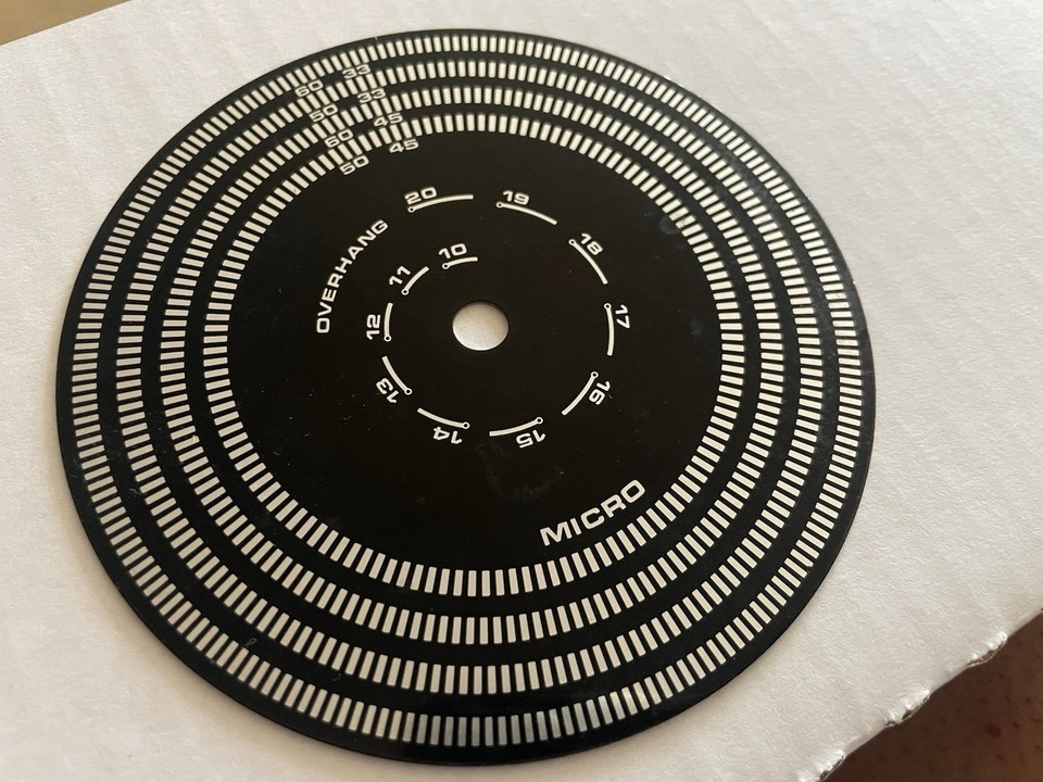 Micro Seiki Turntable Original speed Strobe And Overhang Disc. | eBay