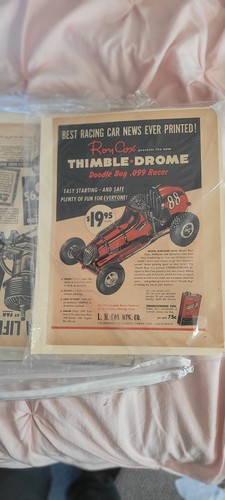 Vintage Roy Cox Thimble Drome Champion McCoy Midget Racer ADVERTISING ...