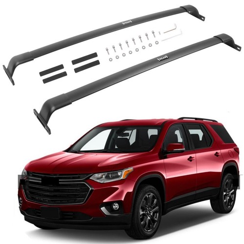 220lbs For Chevrolet Chevy Traverse 2018-2021 Roof Rack Cross bars Rail ...