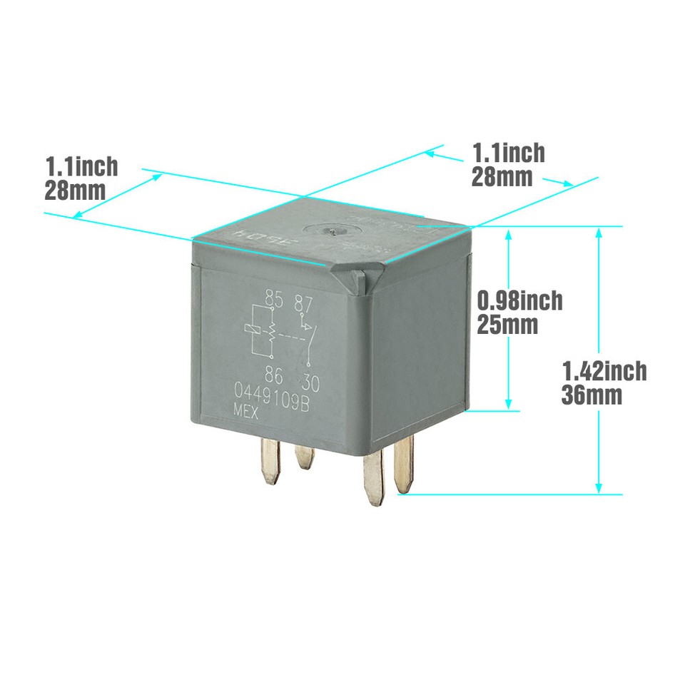 1X 4-Pins Relay Starter For GMC For Chevy For Cadillac For Buick ...