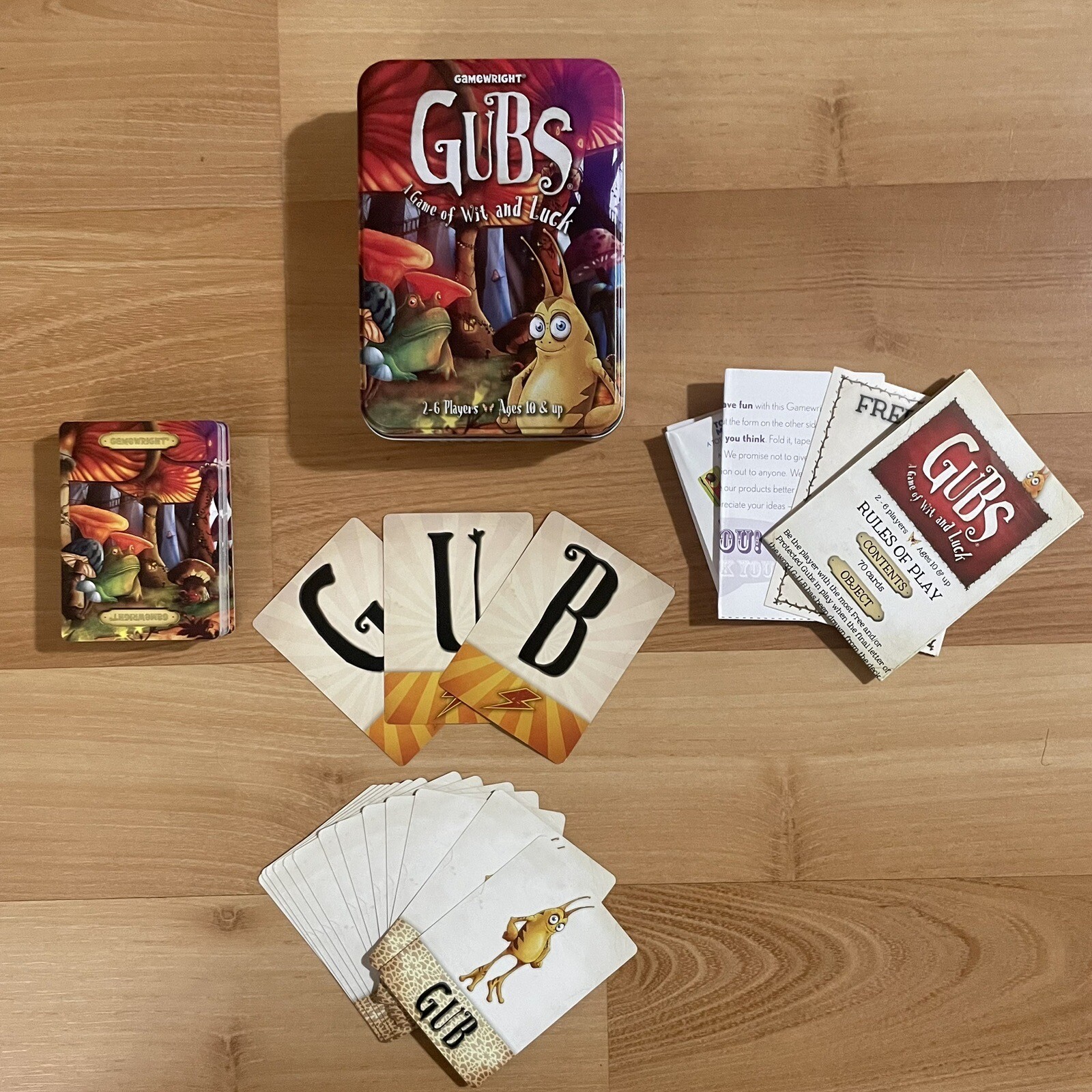 Gamewright Gubs A Game of Wit and Luck Tin for sale online | eBay