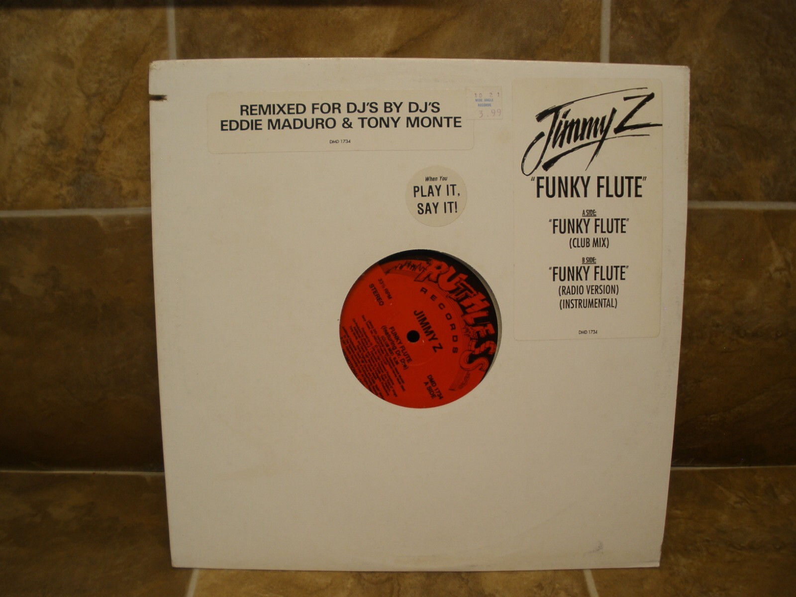 Jimmy Z, Dr. Dre –Promo Copy Funky Flute Vinyl 1991 LP- Electronic, Hip ...
