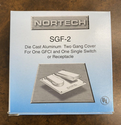 SGF-2 2G EXTERIOR BELL BOX COMBO COVER PLATE WEATHERPROOF ROCKER-SWITCH ...