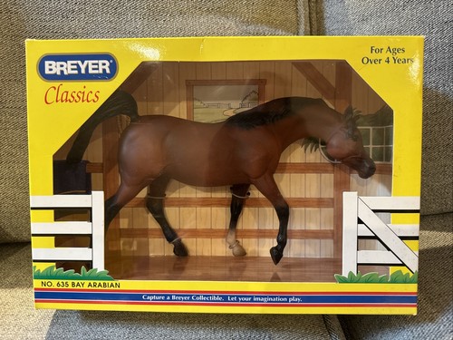 BNIB Vintage 1997 No. 635 Bay Arabian Horse Reeves International BREYER ...