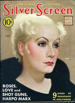 SILVER SCREEN • JULY 1932 • GARBO • cover artist JOHN ROLSTON CLARKE | eBay