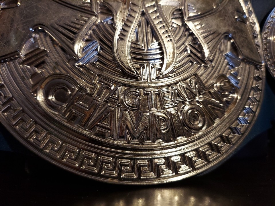 Mattel Wrestling WWE Smackdown Tag Team Championship Belt Kid Size WWF ...