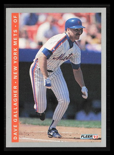 Dave Gallagher 1993 Fleer #472 New York Mets | eBay