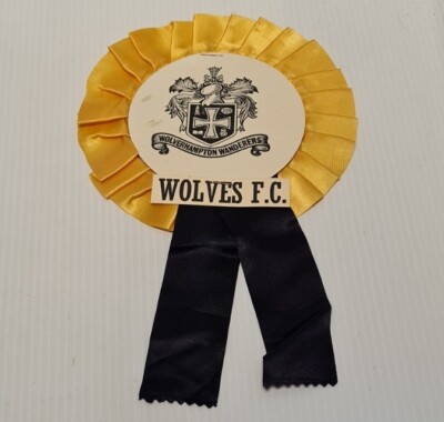 Vintage Wolverhampton Wanderers English Football League Rosette Pennant ...
