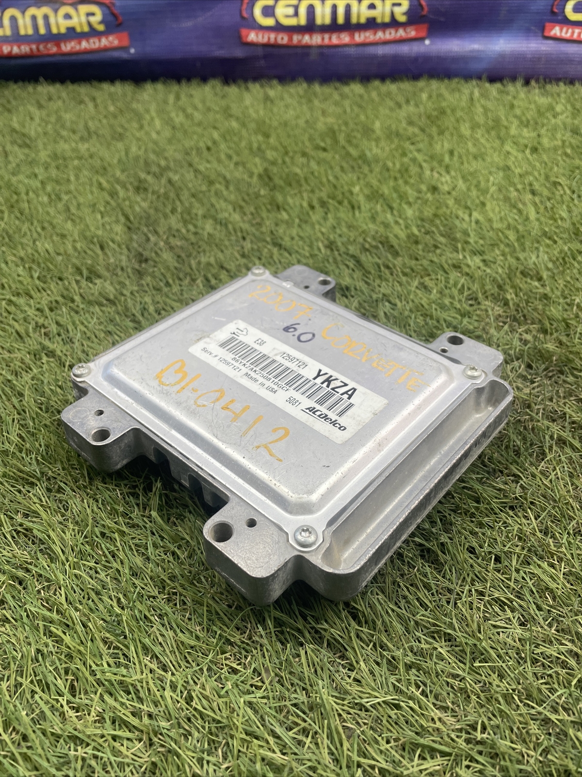 2007 Chevrolet CORVETTE ENGINE COMPUTER BRAIN BOX ECU ECM YKZA 12597121 ...