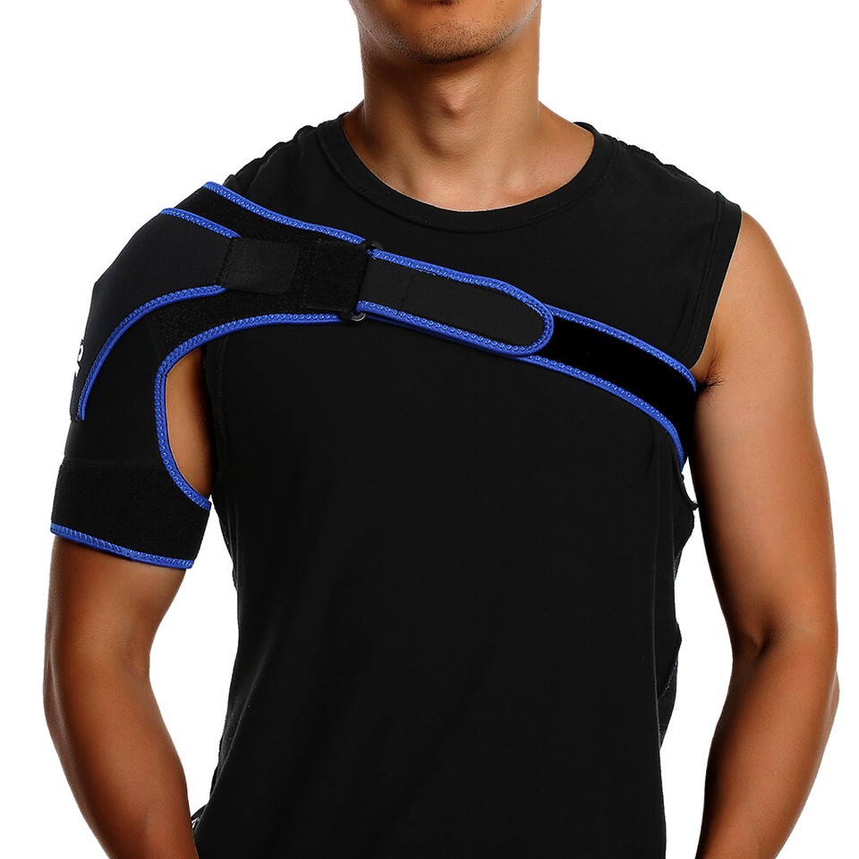Shoulder Brace Rotator Cuff Compression Support Strap Arm Injury Sleeve ...