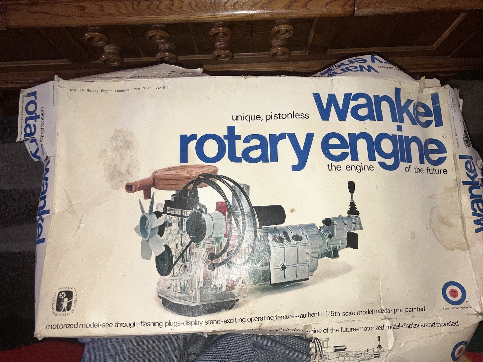 NEW 1973 Wankel Rotary Engine RX7 Speed Entex 8201 1/5 Scale Mazda ...