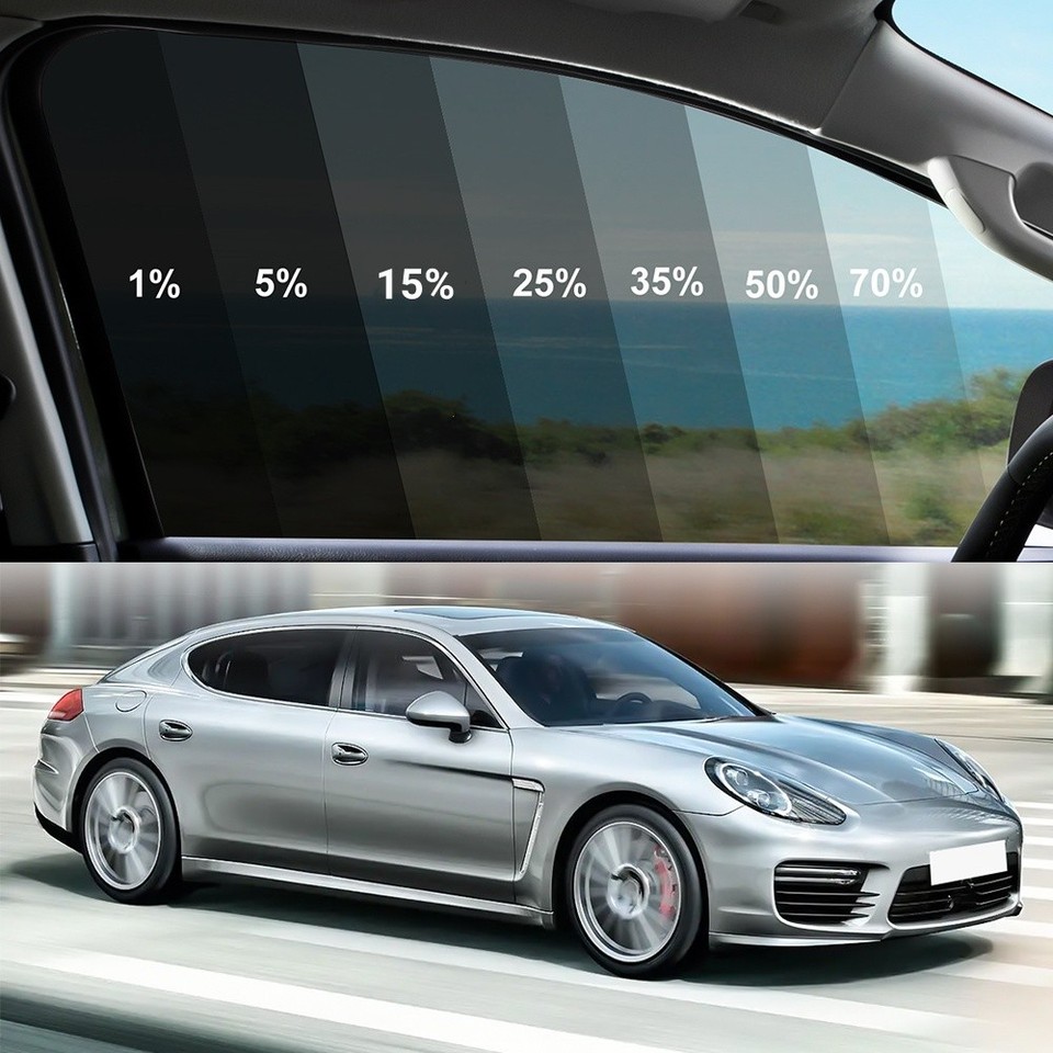 6M CAR WINDOW TINT AUTO TINTING FILM LIMO BLACK DARK MEDIUM LIGHT ULTRA ...
