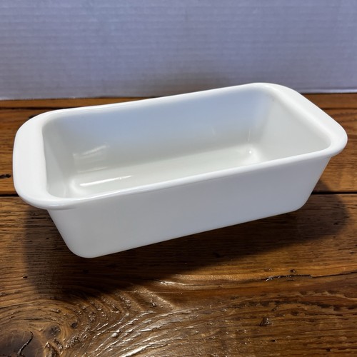 VINTAGE Pyrex Opal White Milk Glass Loaf Pan 11x5” Baking Oven ...
