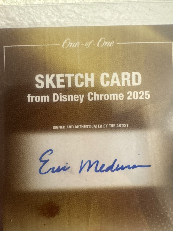 1 of 1 Sketch Hercules, Disney Tops Chrome Artist, Auto, Eric Medina | eBay