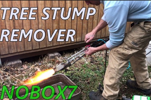 Tree stump remover/ crucible and mold pre heater burns all fuels NOBOX7 ...