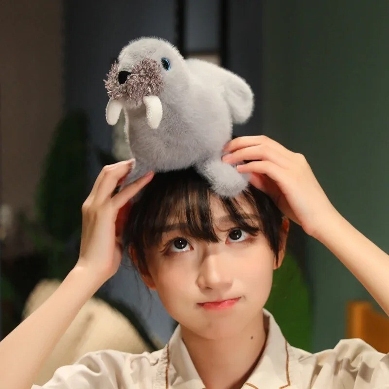 Seals Gray 9 Inch Stuffed Animal Plush Toys Toddler Fluffy Dolls Kids ...