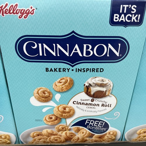 Kellogg's Cinnabon Bakery Inspired Cinnamon Roll Cereal 8.7 oz for sale ...