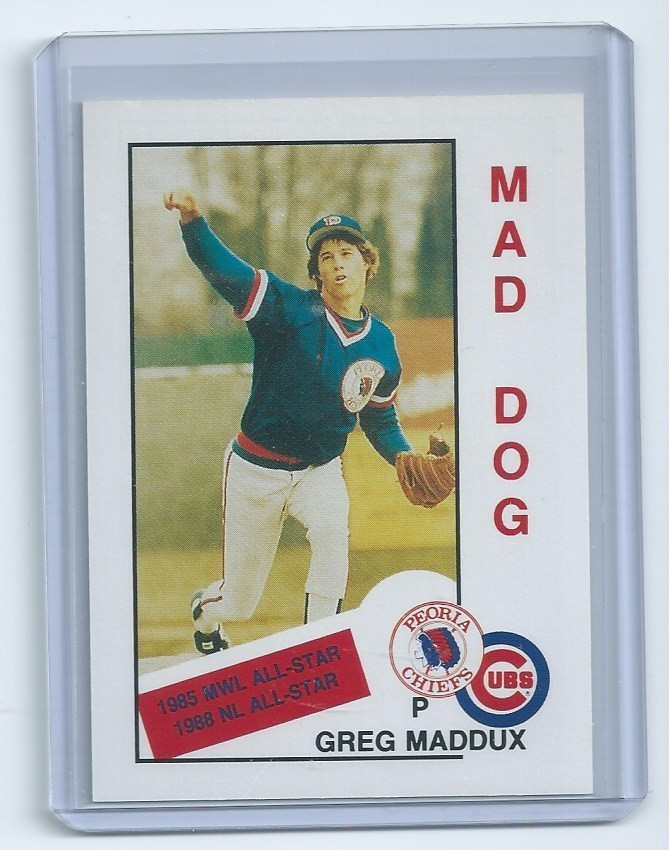 Greg Maddux 1988 Peoria Chiefs McDonalds MAD DOG Stadium Issue | eBay