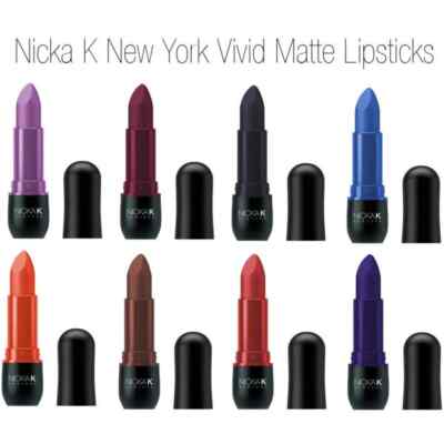NICKA K NEWYORK MATTE VIVID LIPSTICK - 23 GORGEOUS SHADES AVAILABLE ...