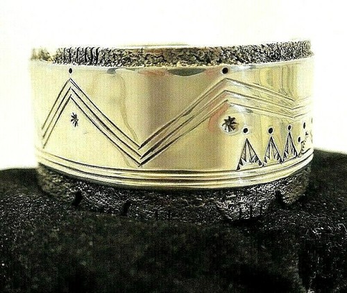 DAVID TUNE signed Hopi, Creek, Navajo BRACELET Sterling Silver ADVANCED ...