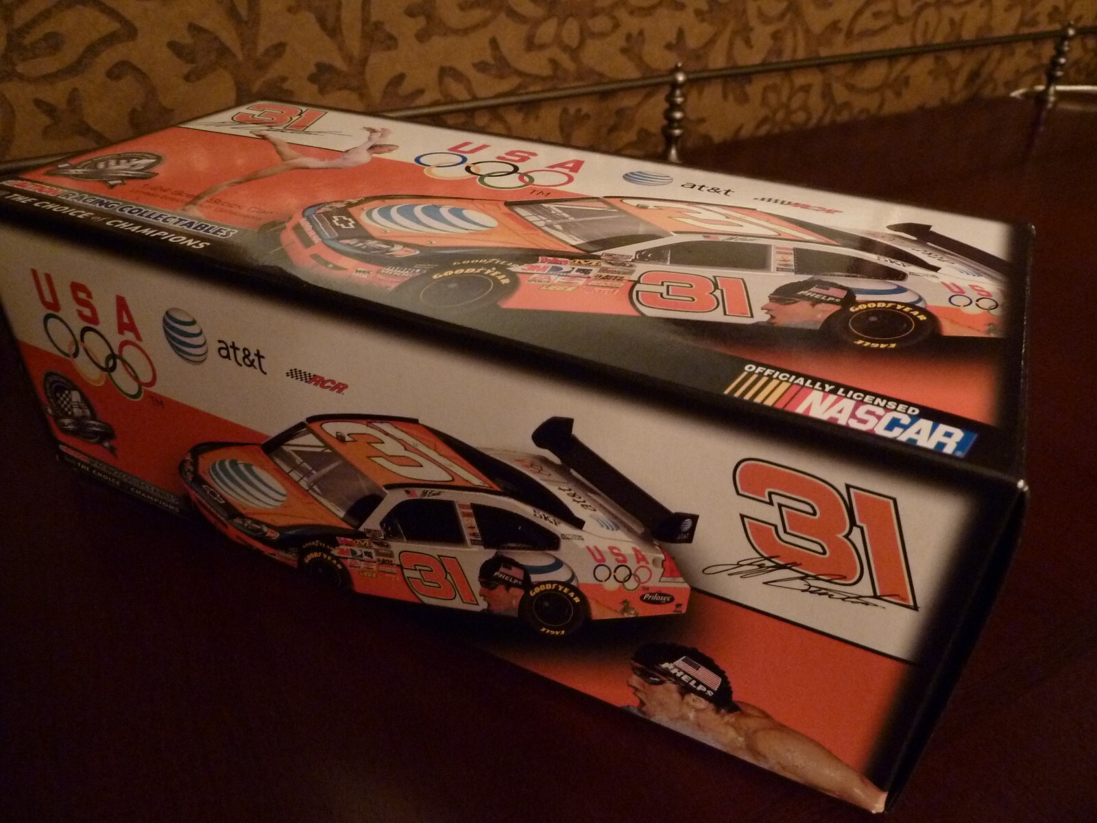 Action OLYMPIC NASCAR #31 AT&T Jeff Burton 2008 ImpalaSS 1:24 Scale ...