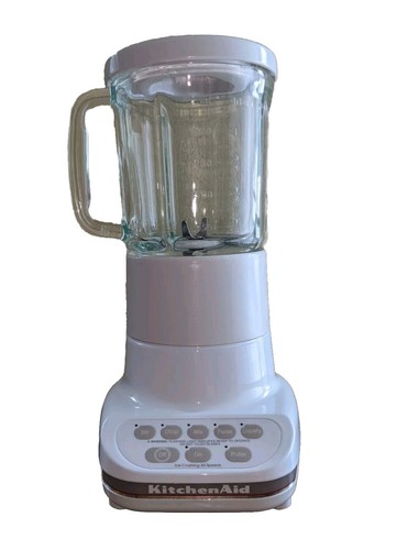 KitchenAid KSB5WH UltraPower Blender 5-Speed Glass Pitcher 40oz Tested ...