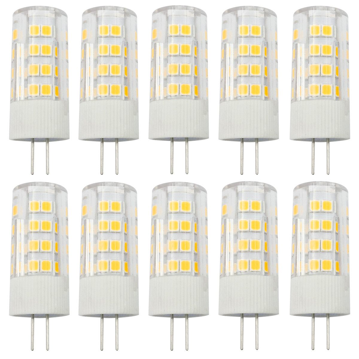 10x G4 GU4.0 LED Light Bulb AC/DC 12V 51-2835 Ceramics Lights Lamp Warm ...