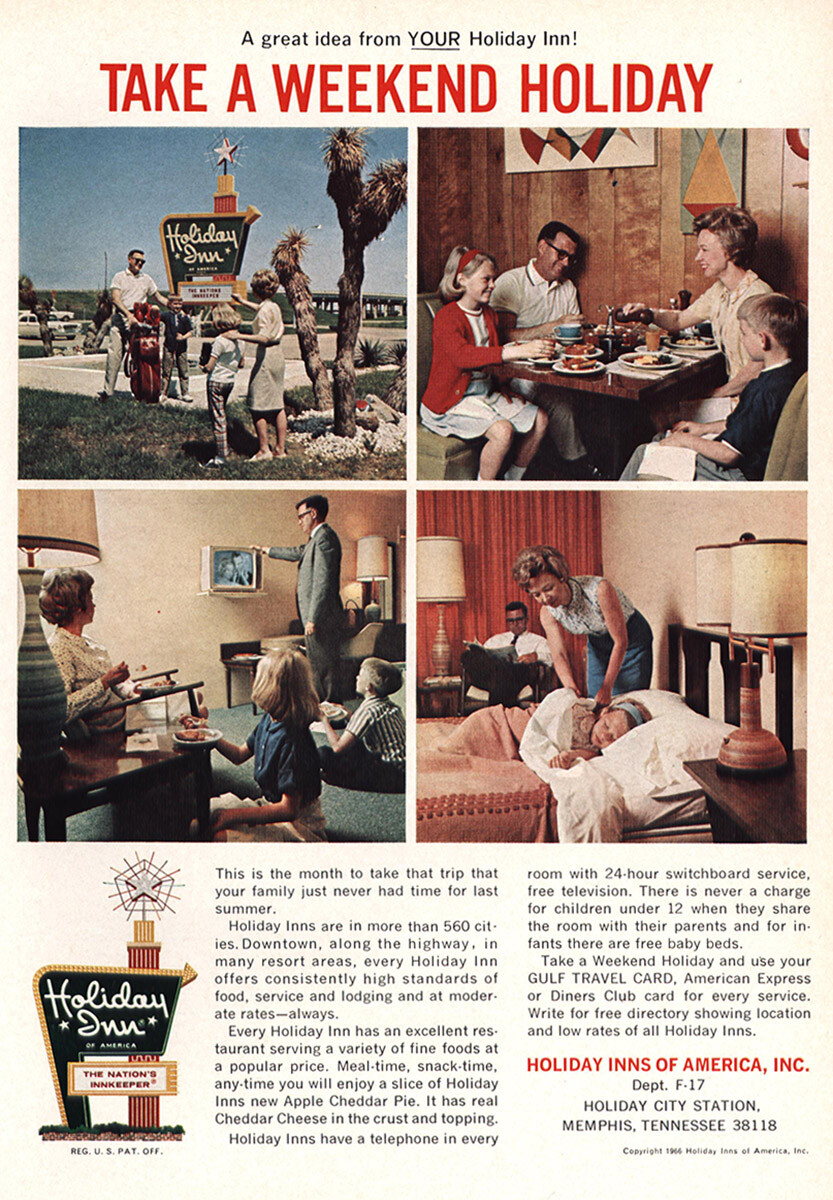 1966 Holiday Inn: Take Weekend Holiday Vintage Print Ad | eBay