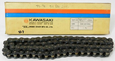 1 NOS Genuine 1973-1976 Kawasaki S1 KH 250 Factory Drive Chain OEM ...