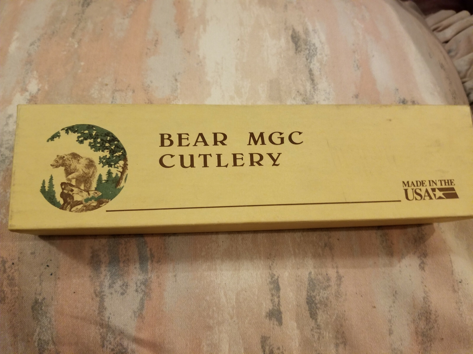 BEAR MGC CUTLERY 544D 7 7/8 inch GUTHOOK DAMASCUS BLADE KNIFE RARE 1994 ...