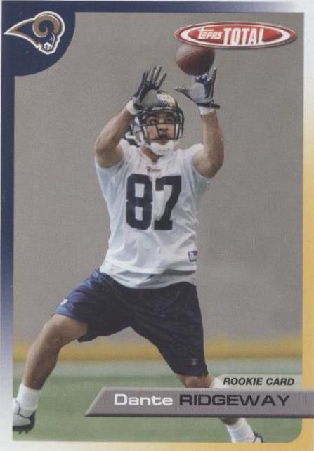 2005 Topps Total - Dante Ridgeway #550 (RC) for sale online | eBay