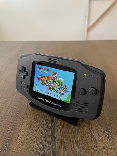 Nintendo GameBoy Game Boy Advance IPS V5 OSD Backlit Custom All Black ...