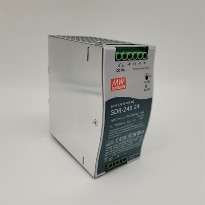 Mean Well SDR-240-24 240W 10A 24VDC Single Output DIN Rail Power Supply ...