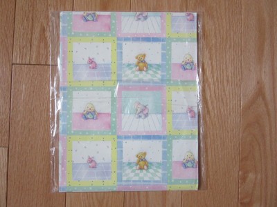 Vintage Baby Wrapping Paper - Carlton Gift Wrap | eBay