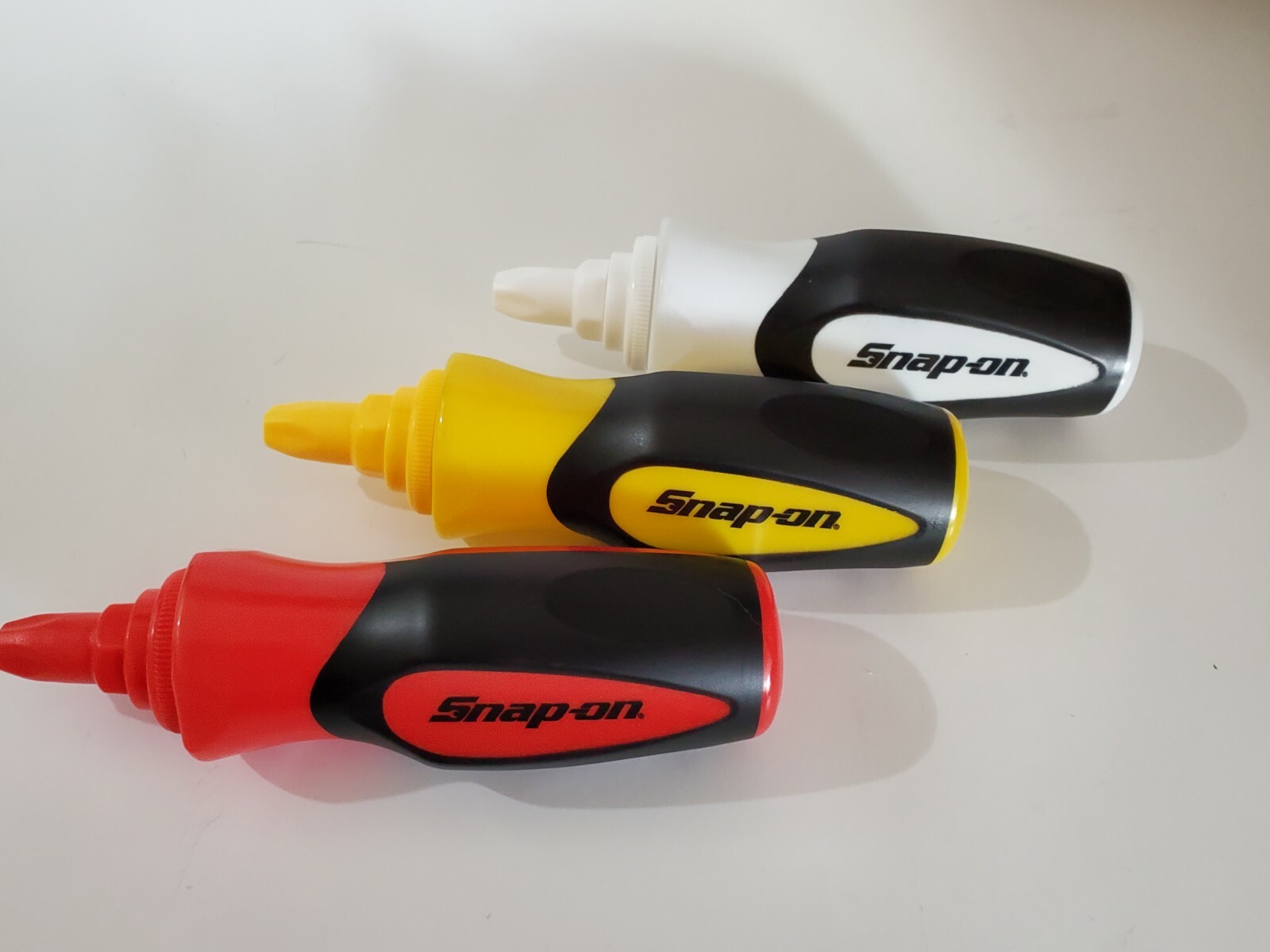 Snap on Tools 3 Pack FOOD SAFE Squeeze Bottles Condiments plastic W ...