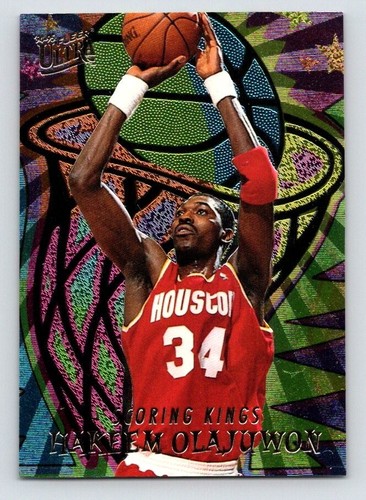 HAKEEM OLAJUWON 1994-95 Fleer Ultra Scoring Kings #4 OF 10 HOUSTON ...