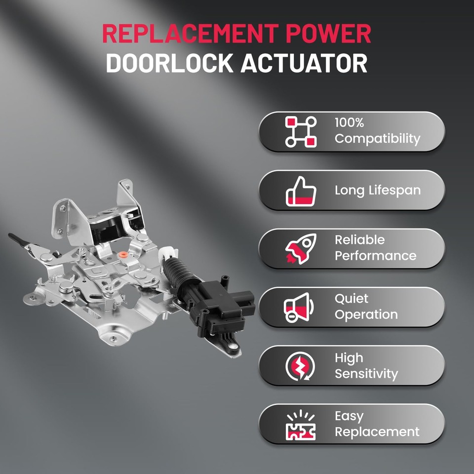 SYERAL Power Door Lock Actuator Front Right Driver Side Compatible with ...