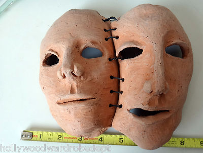 Bipolar Schizophrenic Painbody ego leatherface mask vtg art ooak clay ...