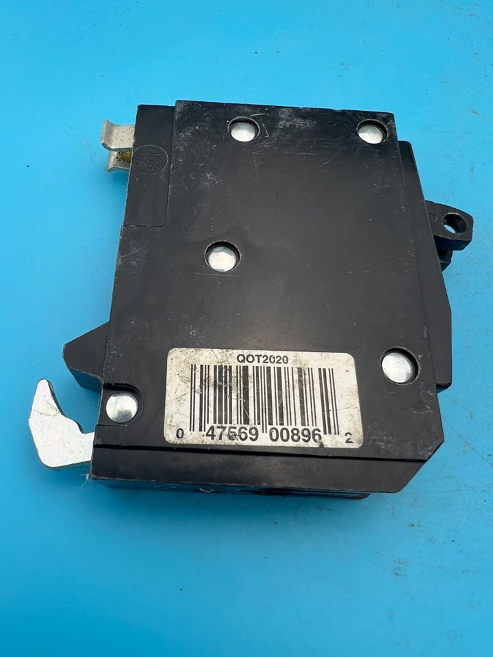 Square D QOT2020 20 Amp 2 Pole Circuit Breaker Tandem QO (Hook) QO2020 ...