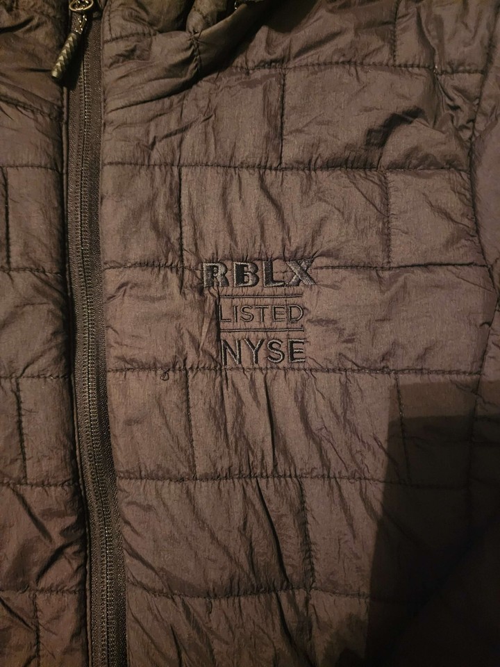 ROBL0X Employee Exclusive SWAG NYSE Release Winter Jacket Size S NEVER ...