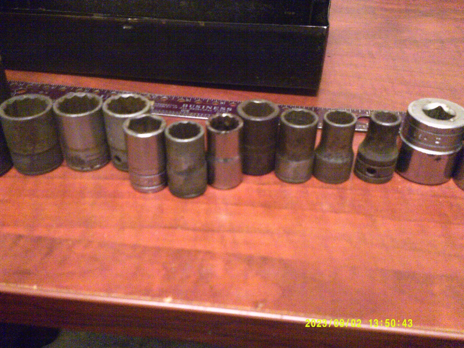 Vintage Snap-On 1/2" Drive SAE 12-Point Socket 17 Piece Set with ...