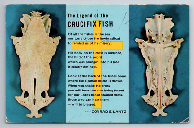 The Legend of The Crucifix Fish Jesus Crucifixion Story 1975 Vintage ...