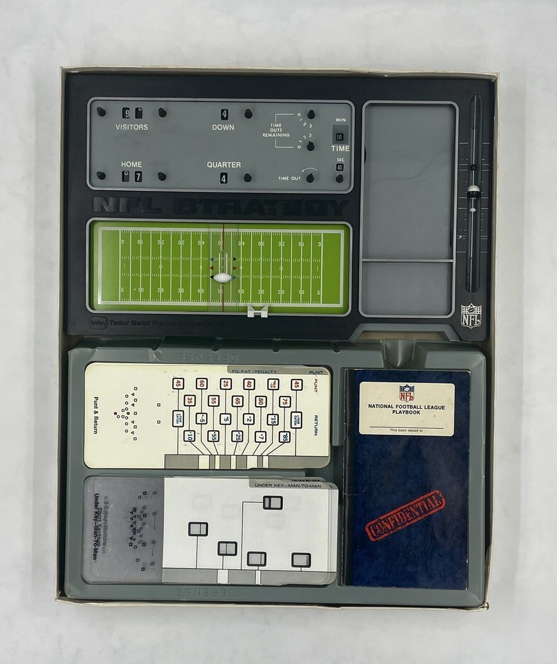 Tudor NFL National Football League Strategy Game 1972 Complete In Poor ...