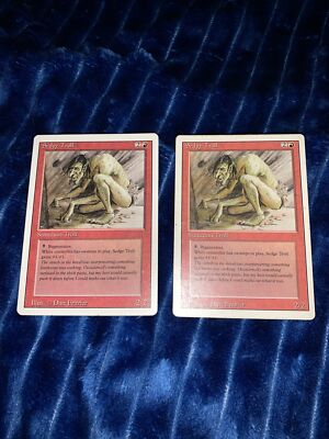 2x MTG Revised Edition Sedge Troll, Very Light Play If Any (NM-M ...
